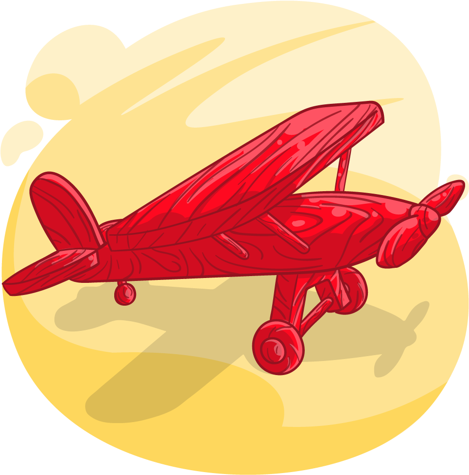 Download Red Plane - Biplane PNG Image with No Background - PNGkey.com