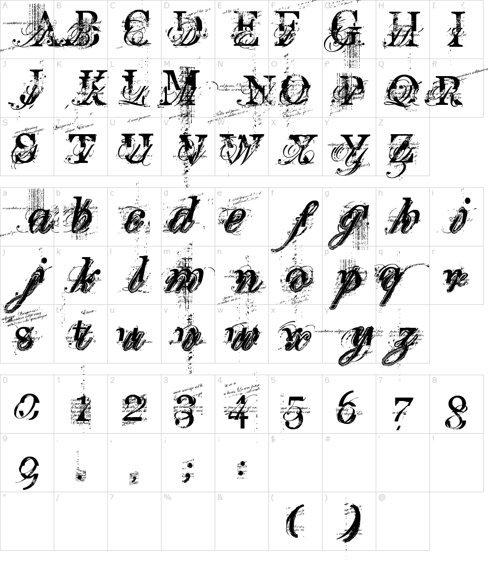 Download Font Characters - Thinking Of Betty Font PNG Image with No ...