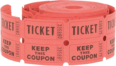 A Roll Of Raffle Tickets - Raffle Tickets - Free Transparent PNG ...