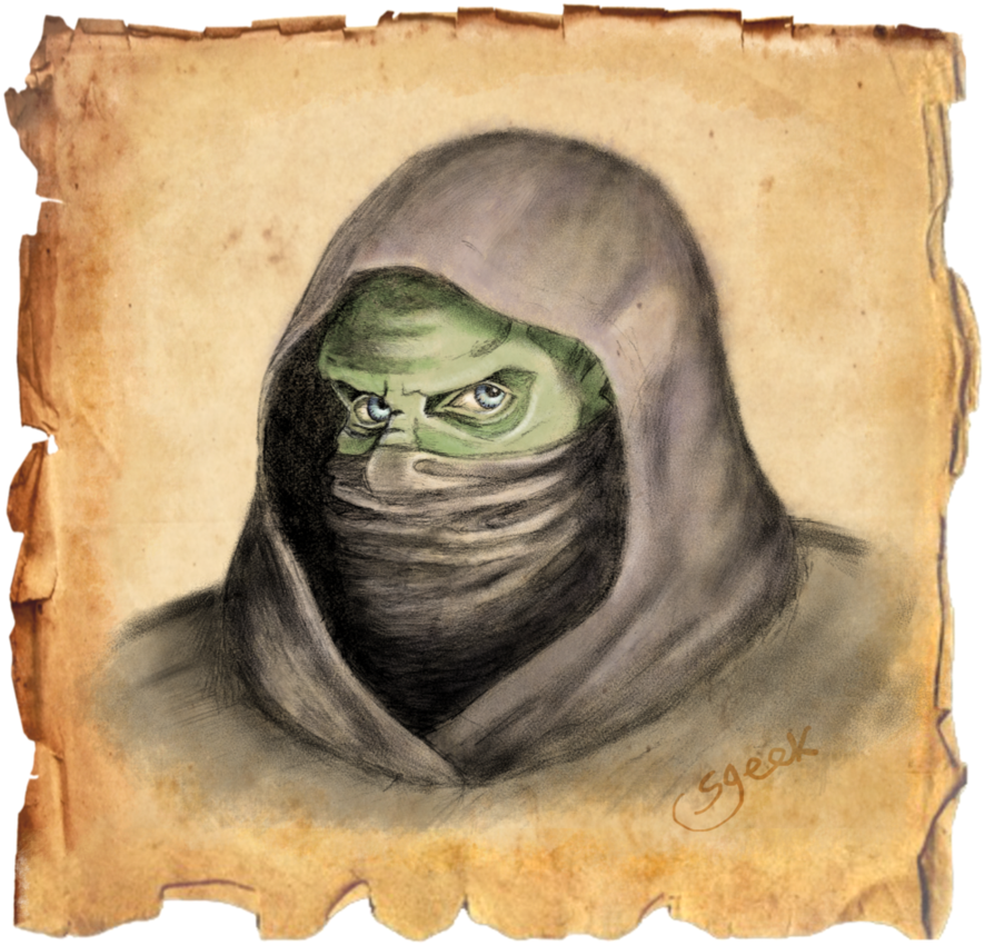 Orc Rogue By Stealthygeek On Deviantart - Painting - Free Transparent ...