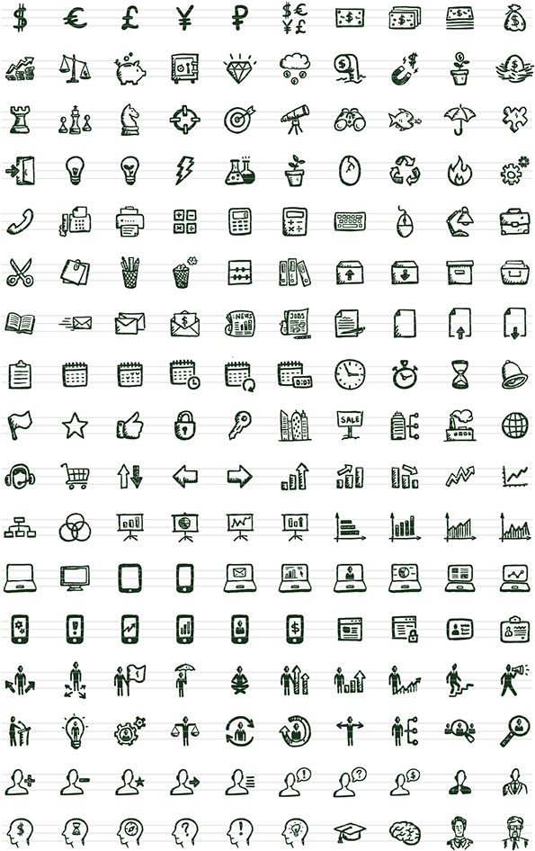 Download Busy Icons Free 36 Free Hand-drawn Icons - Icon Pack Ai PNG ...