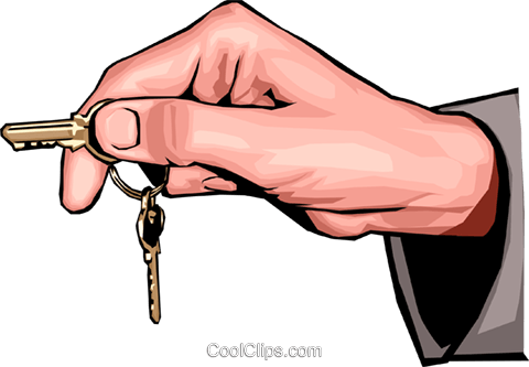 Hand Holding Keys Royalty Free Vector Clip Art Illustration - Holding ...