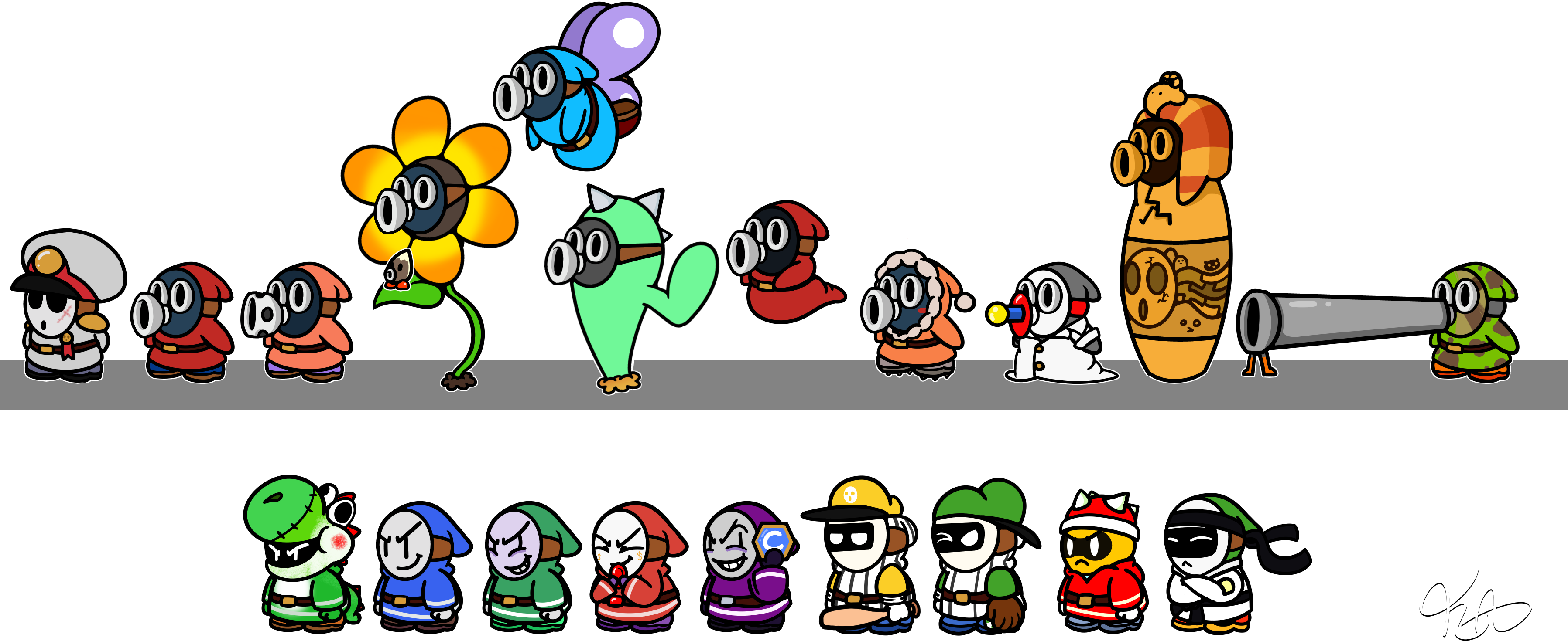 Some More Guys Who Qualify As Shy - Gunner Guy Mario - Free Transparent ...
