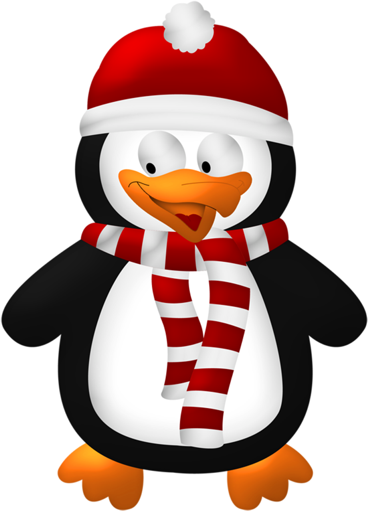 Download Cute Christmas Penguin Transparent Png Clipart - Christmas ...