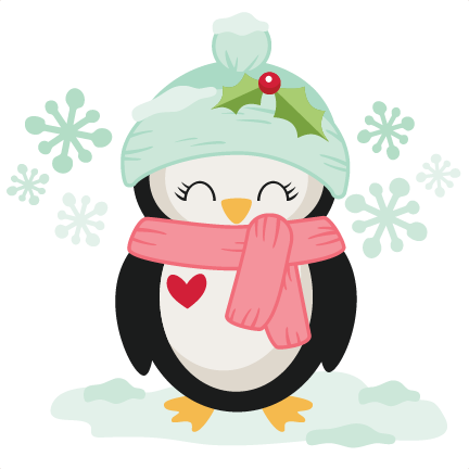Winter Christmas Penguin Svg Scrapbook Cut File Cute - Cute Christmas ...