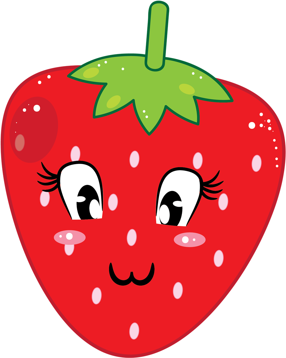 Download 19 Strawberries Clip Free Library Kawaii Huge Freebie - Clip ...
