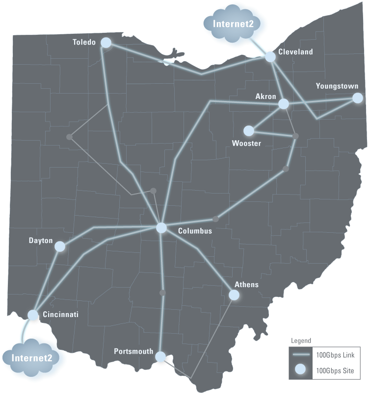 Download Oarnet Backbone Map - Oar Ohio State PNG Image with No ...