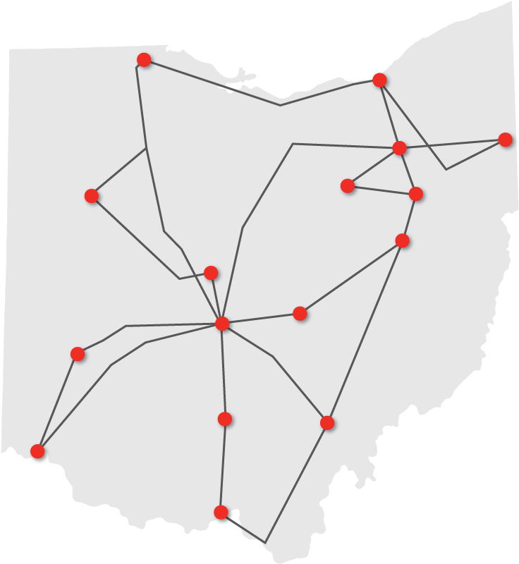 Download Oarnet Backbone Map - Internet Backbone Ohio PNG Image with No ...