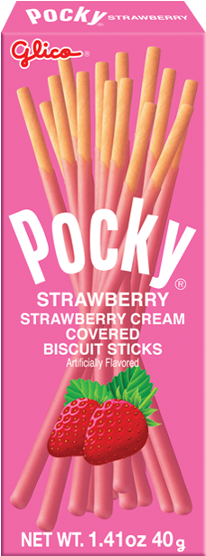 Pocky Strawberry - Glico Pocky Strawberry Biscuit Stick 108g - Free ...