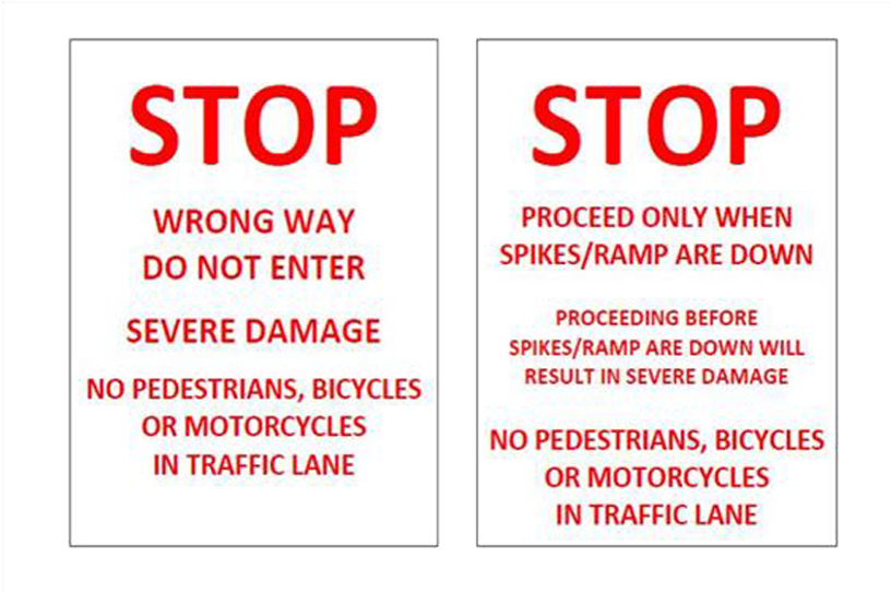 Download 14115 Guardian Automated Spikes Warning Sign Lighted - 14115. ...