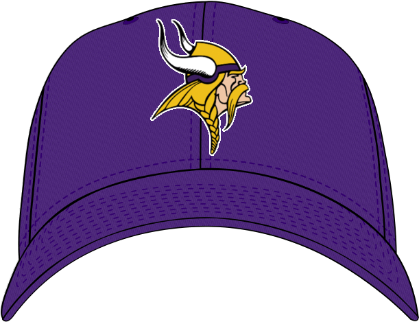 Viking Cap - Minnesota Vikings Football Logo Hockey Sport Art 24x18 ...