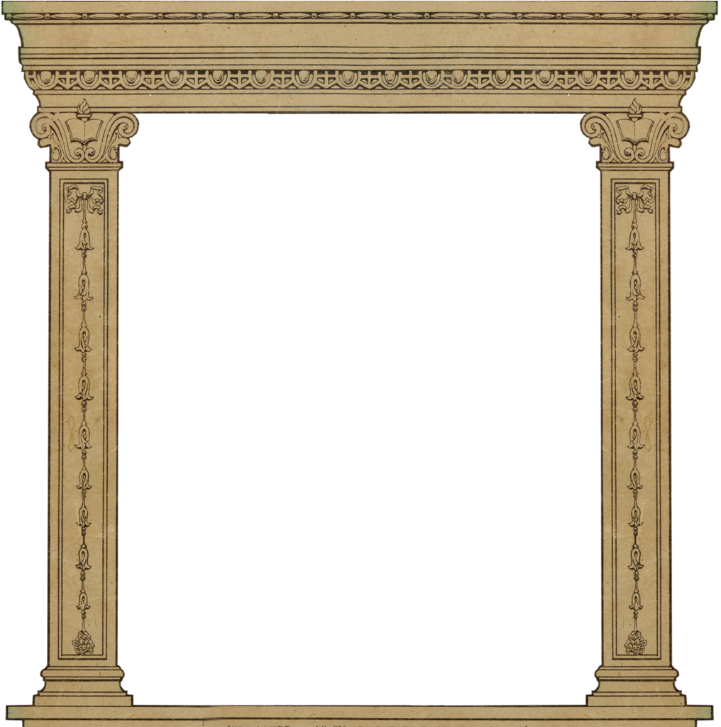 Download Column Clipart Roman Arch - Vintage Frame Door Png PNG Image ...