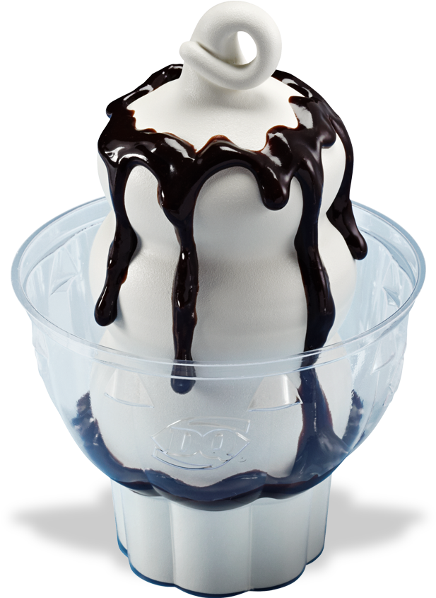 Download Hot Fudge Sundae Dq PNG Image with No Background - PNGkey.com