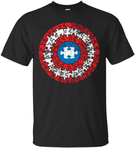 Download Autism Awareness Captain Puzzle Shield Apparel - Autism ...