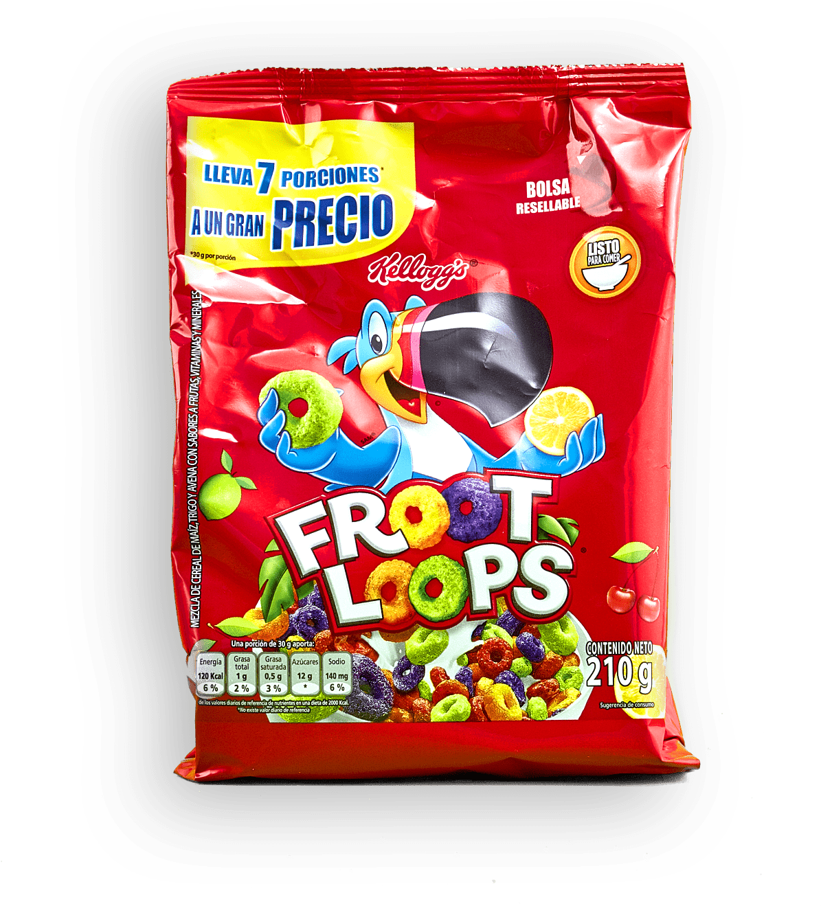 Cereal Froot Loops Bolsa Resellable - Froot Loops - Free Transparent ...