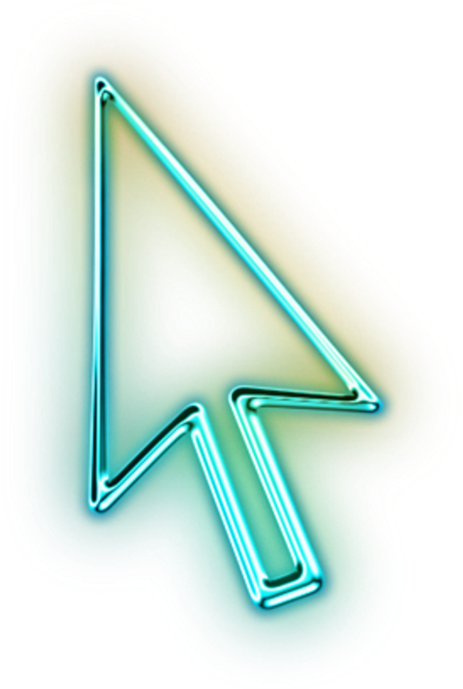 Download Neon Fluorescent Fluorescente Flecha Arrow Green Verde - Cool Roblox Cursor PNG Image ...