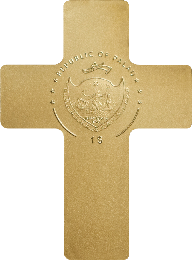 Download Golden Cross - Coin PNG Image with No Background - PNGkey.com