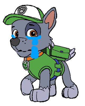 Rocky Crying - Rocky Off Paw Patrol - Free Transparent PNG Download ...