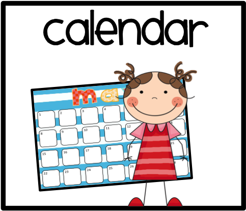 Classroom Calendar Clipart