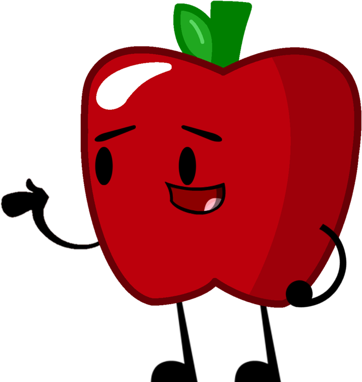 Download Apple Pose - Bfdi Qpple PNG Image with No Background - PNGkey.com