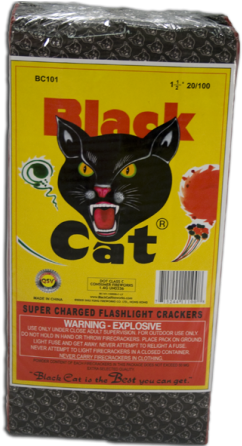 Download Twenty Packs Of One Hundred Black Cat Firecrackers - Black Cat ...