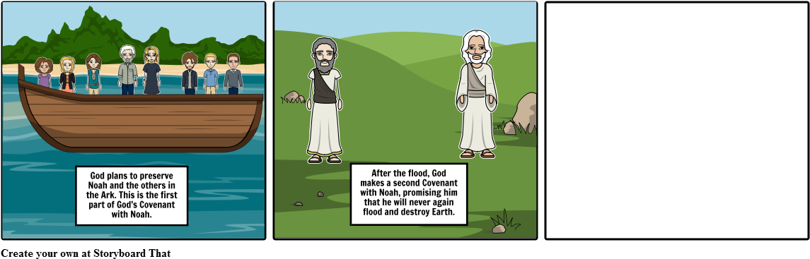 Download Noah's Covenant With God - Cartoon PNG Image with No ...