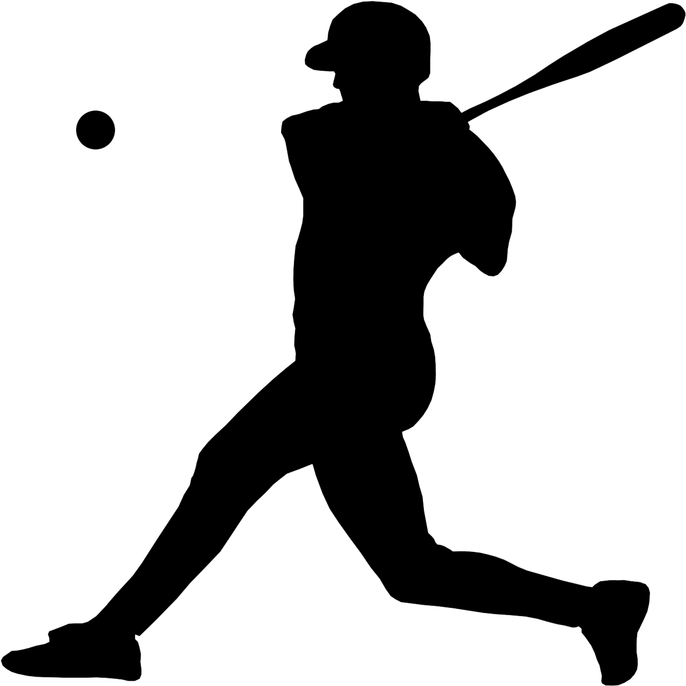 Baseball Player Transparent Icon - Tcr Templates Baseball Stencils - 2 ...