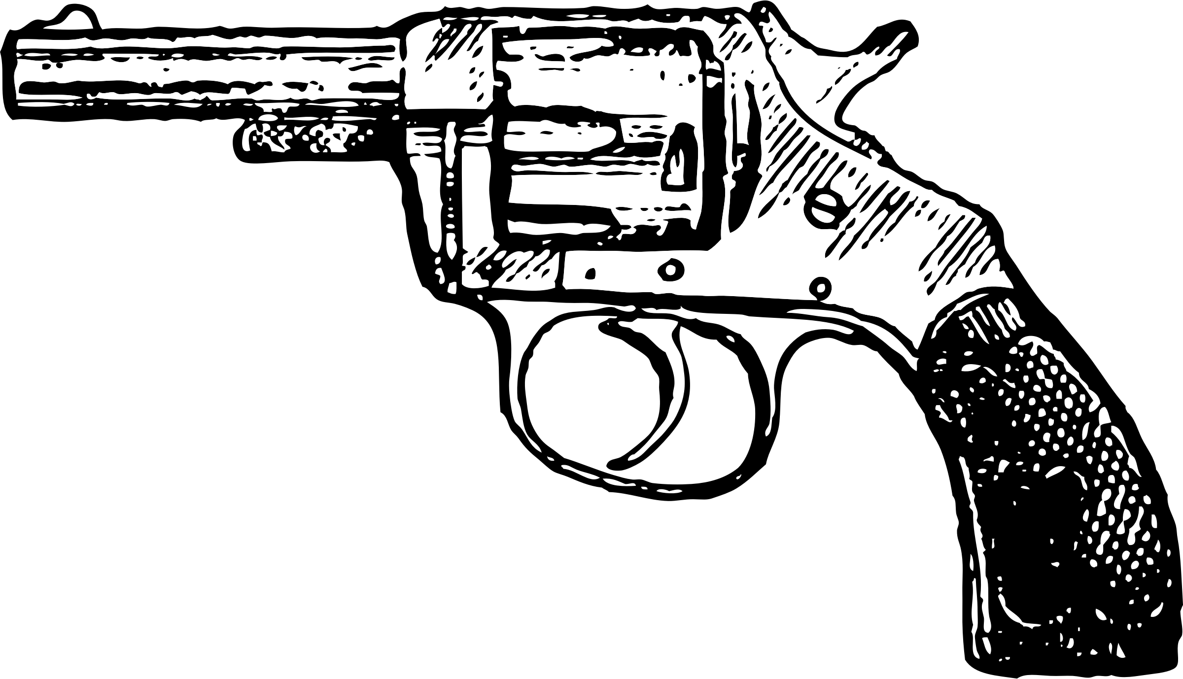 Download Handgun Drawing Clipart - Black And White Clipart Of Gun PNG ...
