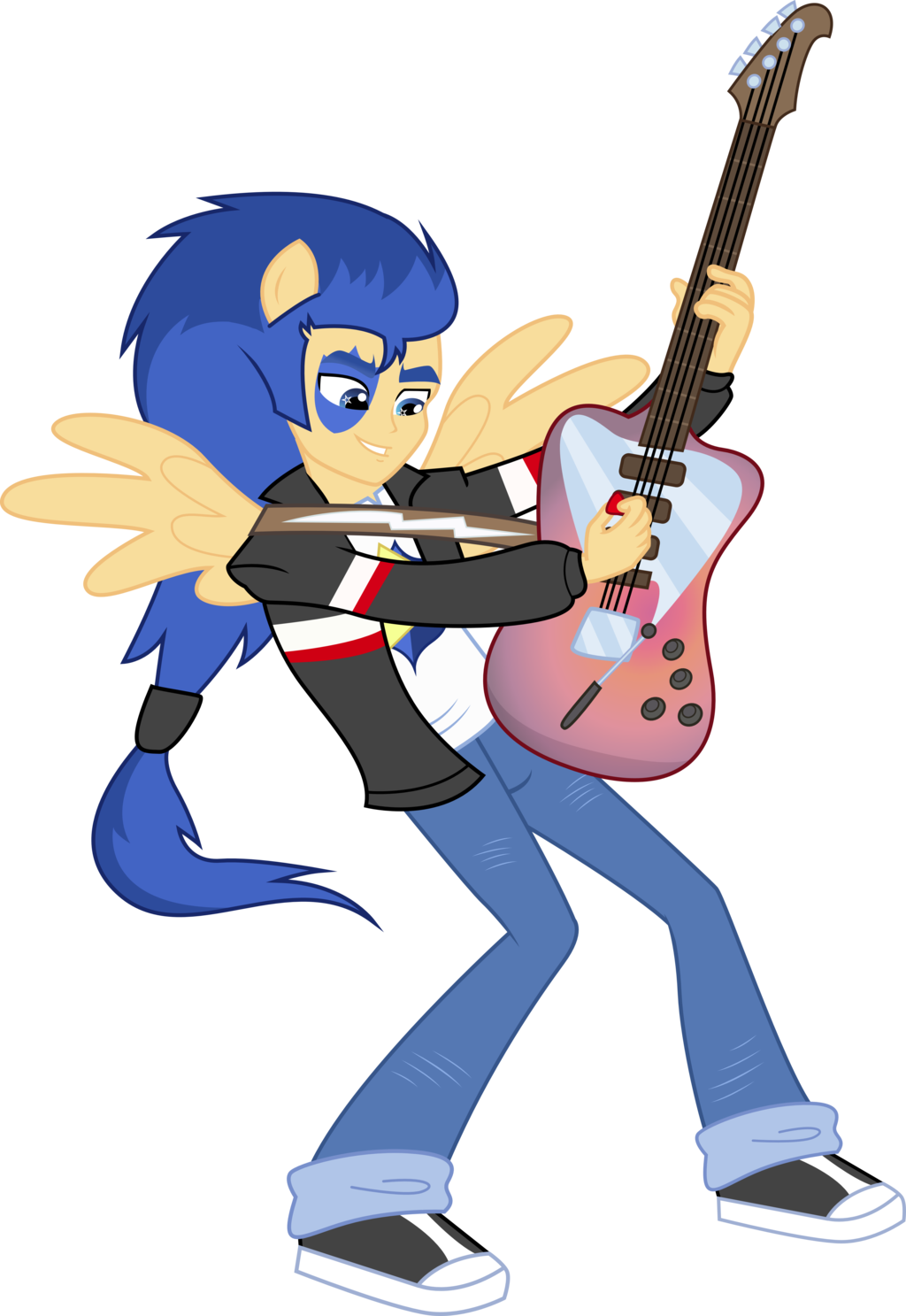 Download Fanmade Rockin Rainbow Flash Sentry - Mlp Eg Flash Sentry PNG ...