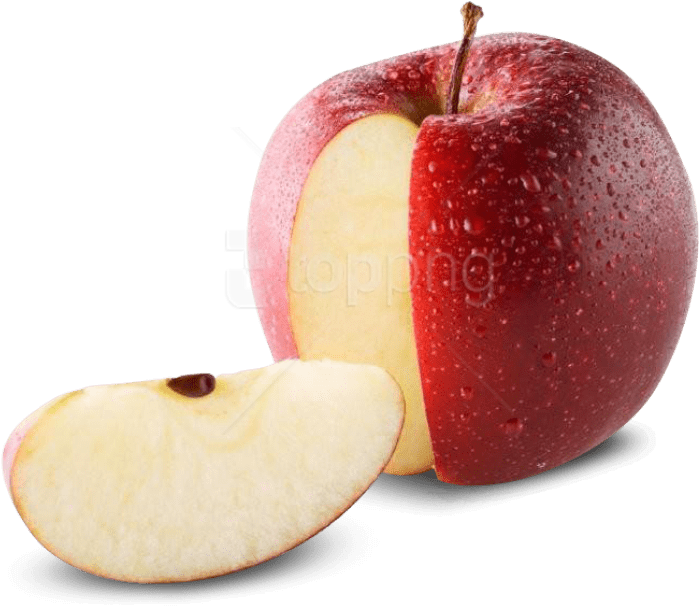 Image - Apple With Slice Png - Free Transparent PNG Download - PNGkey