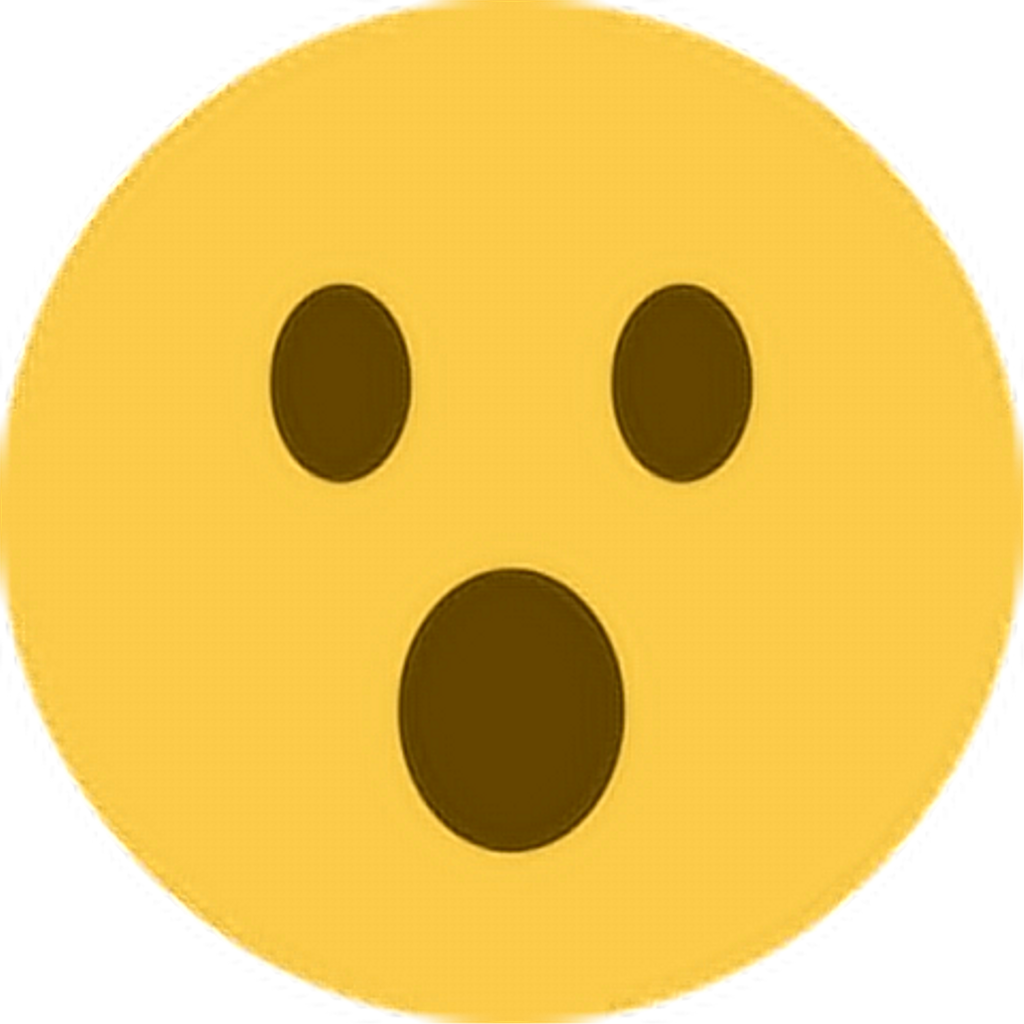 Shocked Gasp Realize Oh Emoji Emoticon Face Expression - Open Mouth ...
