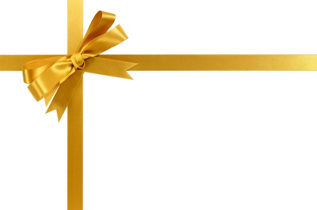 Download Golden Bow Ribbon Png Pic - Gold Ribbon PNG Image with No ...