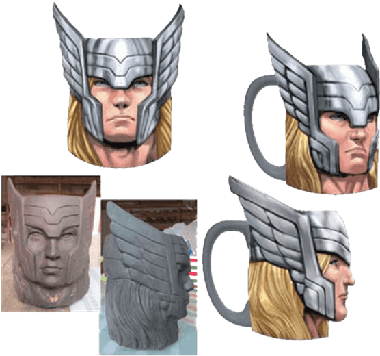 Thor Sculpted Mug - Thor - Free Transparent PNG Download - PNGkey