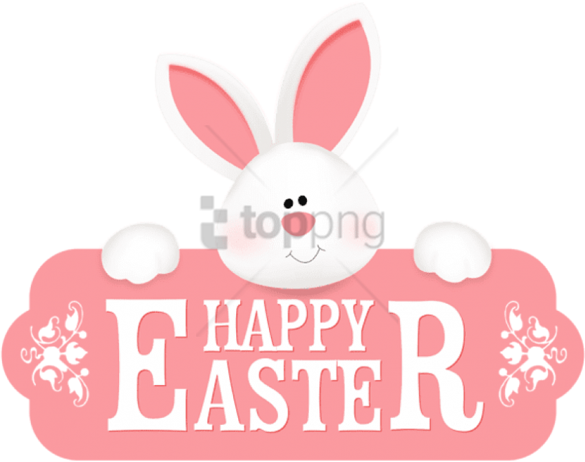 Happy Easter With Bunny Png Clipart Image - Happy Easter Bunny Clipart ...