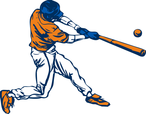 Download Deep Run Hitting Camp Summer 2017 - Hitting A Baseball Clipart ...