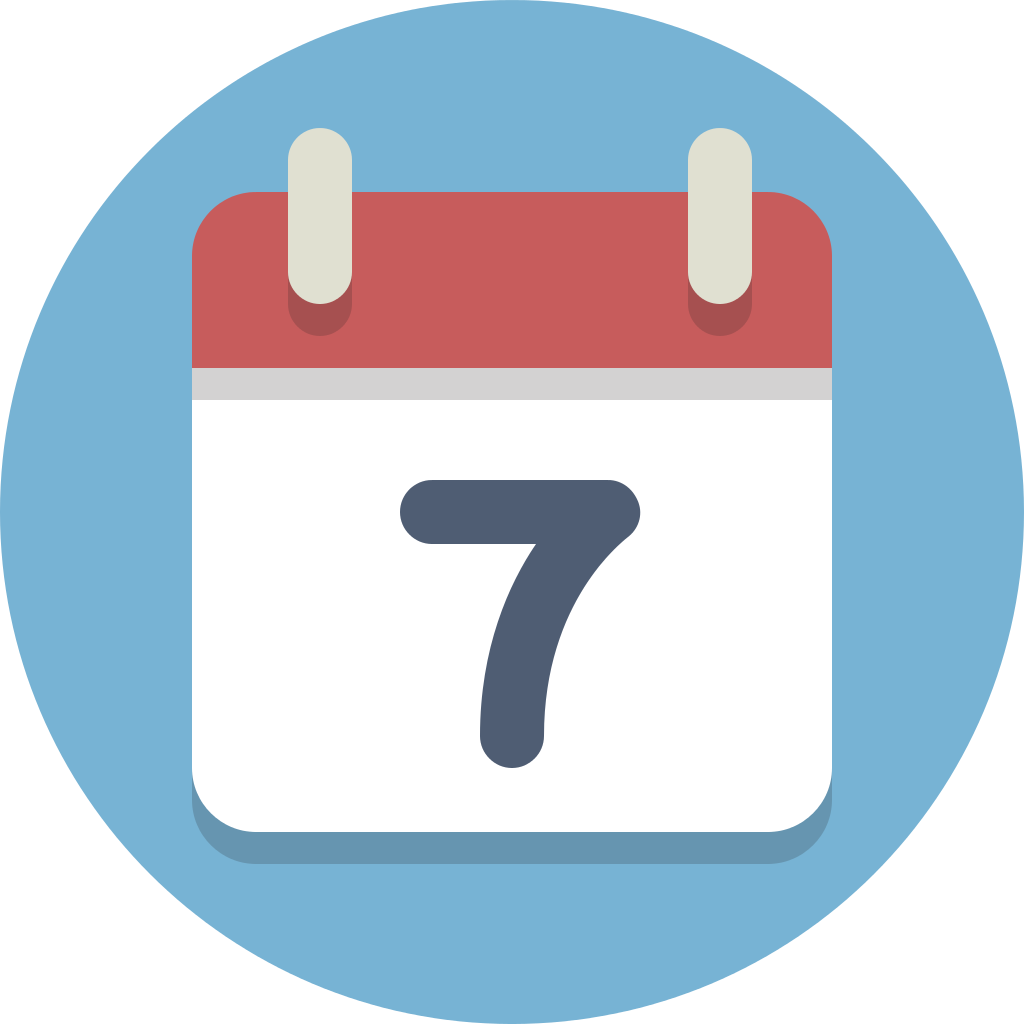 Circle Icons Calendar - Free Transparent PNG Download - PNGkey
