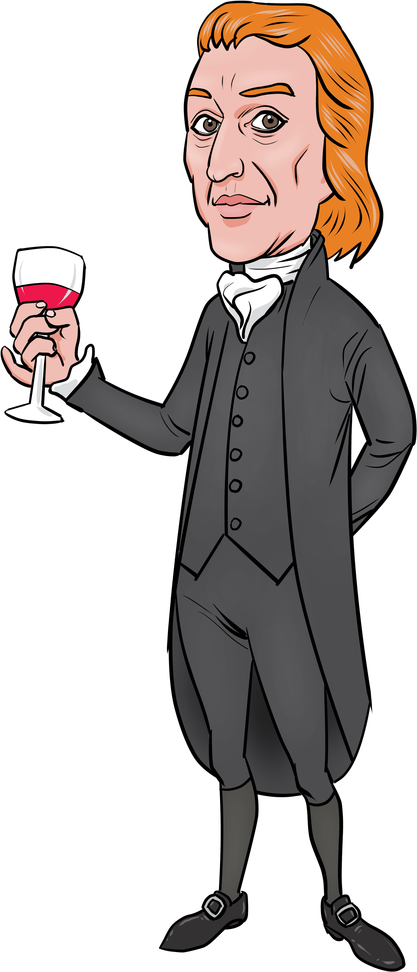 Download Jefferson Clipart Adams Clipart - Thomas Jefferson Cartoon PNG ...