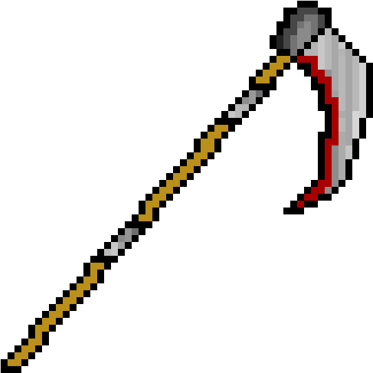 Death Scythe - Pixel Art - Free Transparent PNG Download - PNGkey