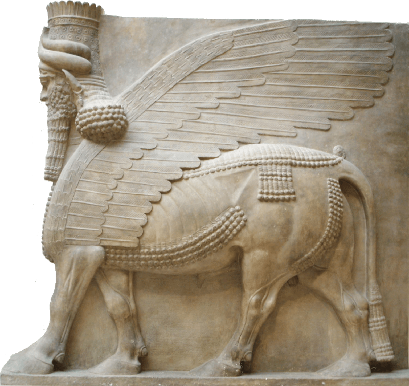 Download Assyrian Lamassu - Seven Great Monarchies Of The Ancient Eastern World, PNG Image with ...