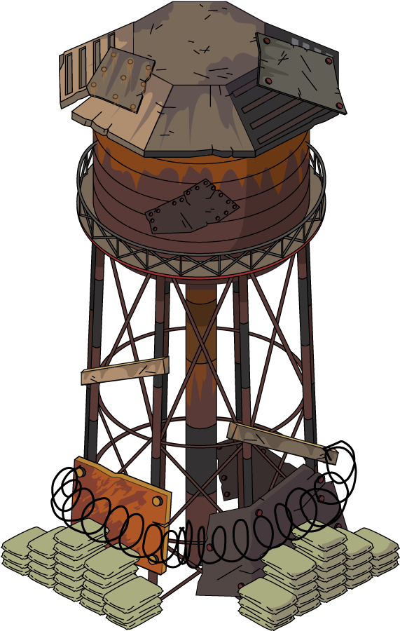 Fortified Water Tower - Observation Tower - Free Transparent PNG ...