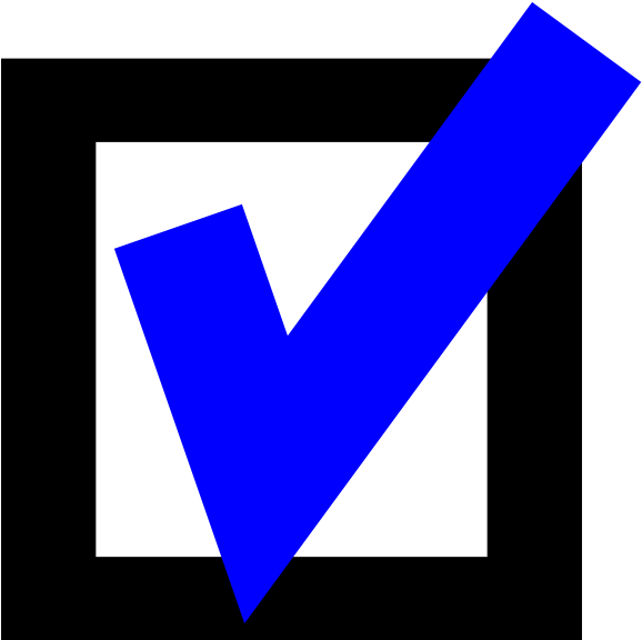 Download Blue Checkmark With Box Png Clip Art PNG Image with No ...