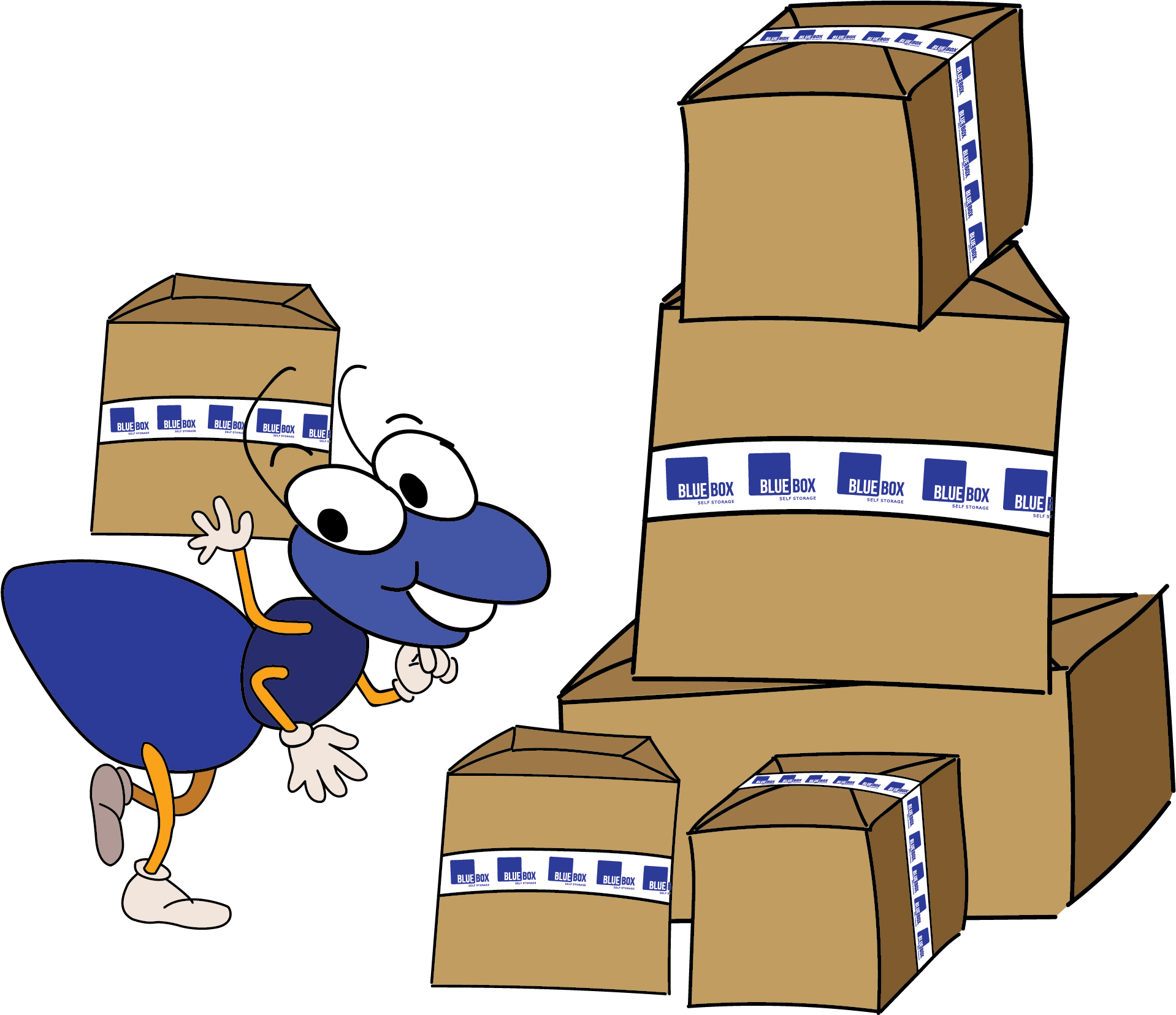 Download Pack And Move Your Items - Cartoon PNG Image with No ...