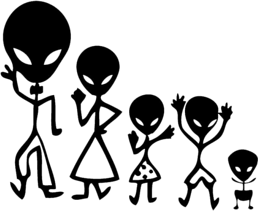 Download Alien Stick Figure Family - Stick Figure Family Png PNG Image ...