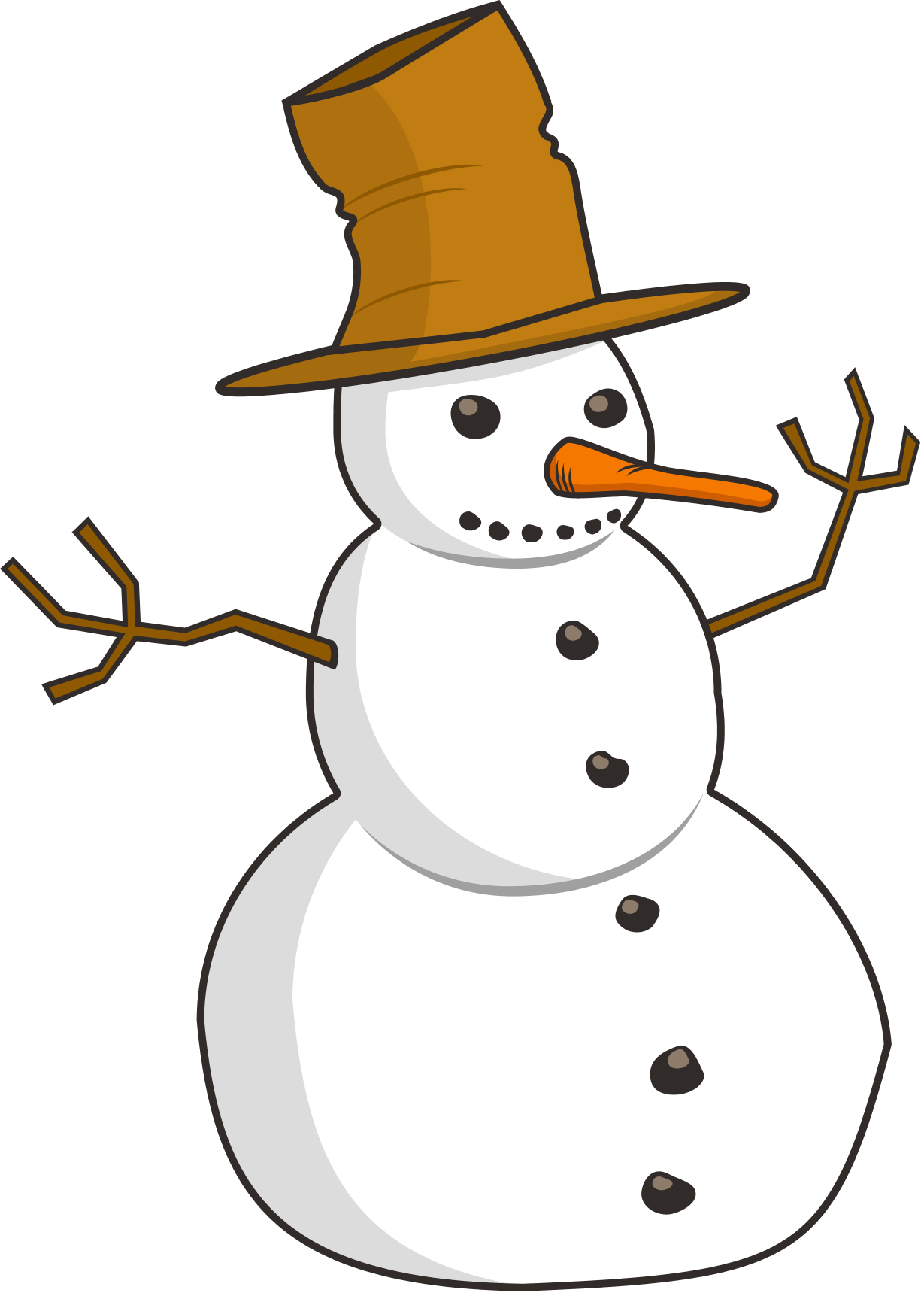 Download Snowman Clipart 5 Clipartset - Snowman Clipart Black And White ...