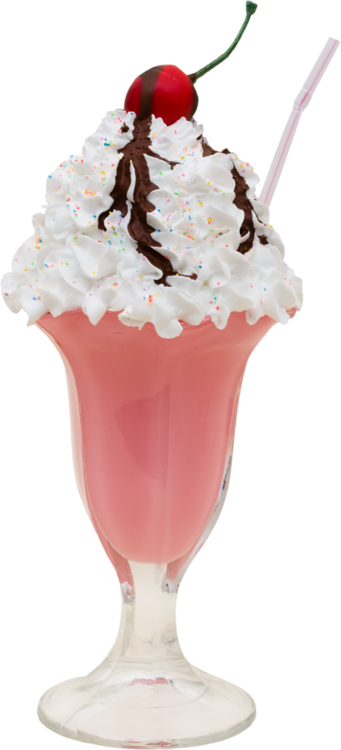 Download Transparent Milkshake - Ice Cream Sundae PNG Image with No ...