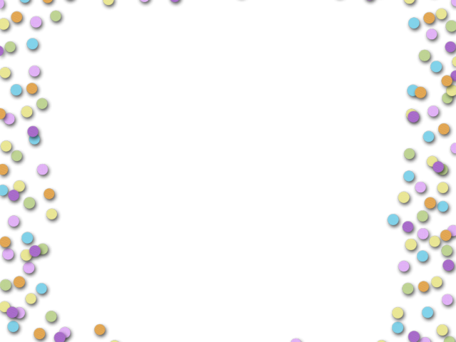 Confetti Clipart Page Border - Transparent Background Confetti Border ...