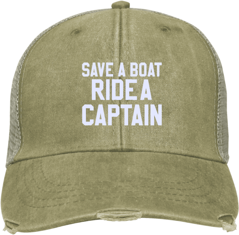 Save A Boat Ride A Captain Hat - Hat - Free Transparent PNG Download ...