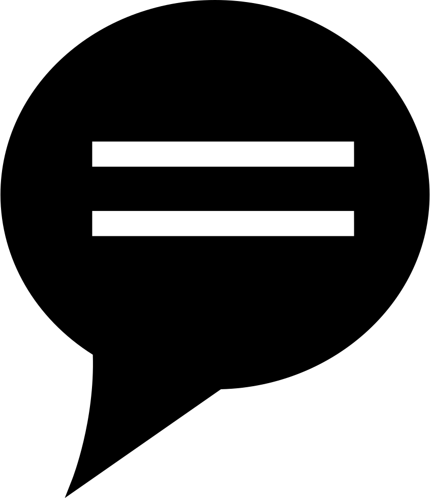 Download Speech Bubble Shadow With Two White Dialogue Lines - White ...