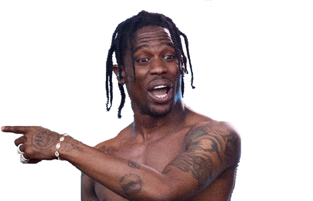 Take A Sip Please Don't Reply Bye - Travis Scott Hair Transparent ...