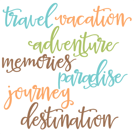 Svg Word Scrapbooking - Travel Clipart Scrapbook - Free Transparent PNG ...